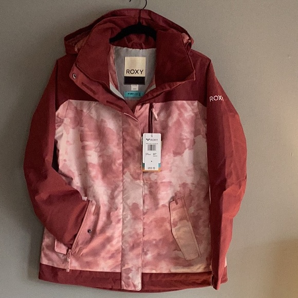 Roxy | Jackets & Coats | Nwt Roxy Jetty Block Snowboard Jacket Pink And ...
